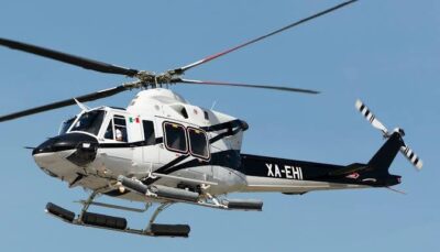 Cae Helicóptero Bell 412 en las Costas de Campeche en México con dos personas a bordo